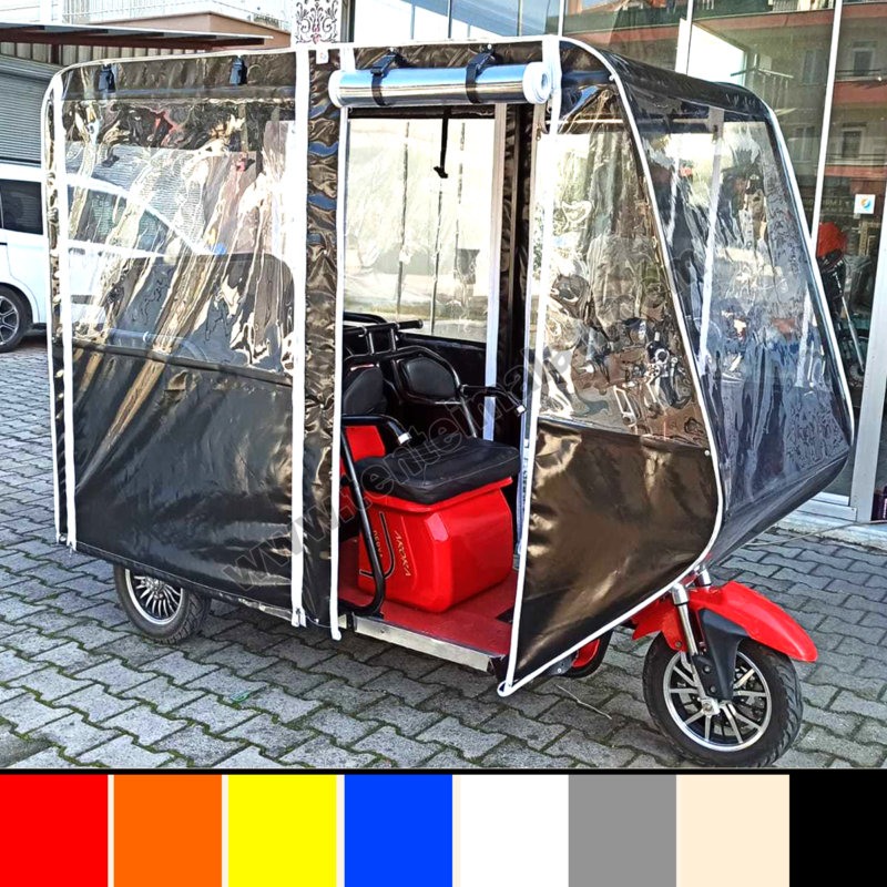 Motolüx Fayton 7700-X Üç Tekerlekli Elektrikli Motosiklet Kışlık Tente ...
